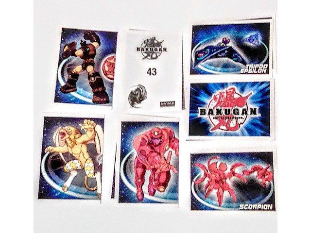 BAKUGAN-ANIMA-Sličice na komad