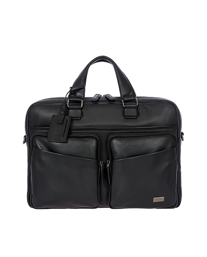 LAPTOP TORBA TORINO BRIEFCASE 1 COMPART LEATHER BLACK Bric’s