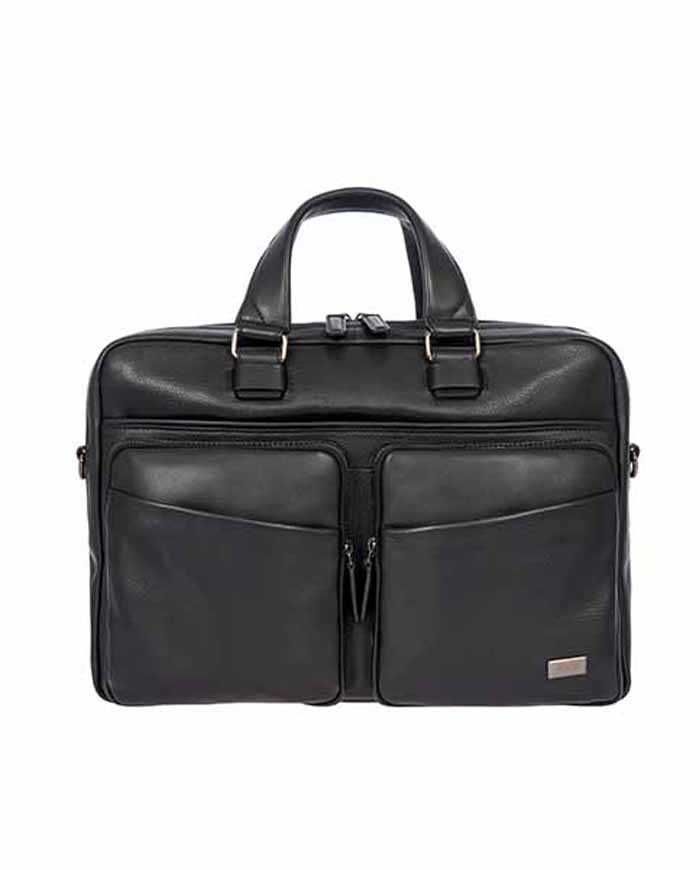 LAPTOP TORBA TORINO BRIEFCASE 2 COMPART LEATHER BLACK Bric’s