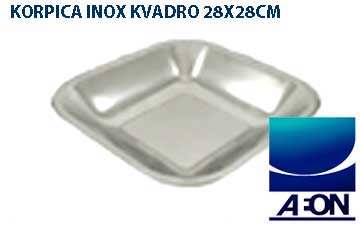 KORPICA INOX KVADRO 28X28CM