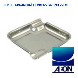 PEPELJARA INOX 12X12CM KVADRO