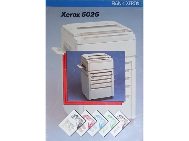 Brošura Za Kopir Aparat `XEROX` 5026