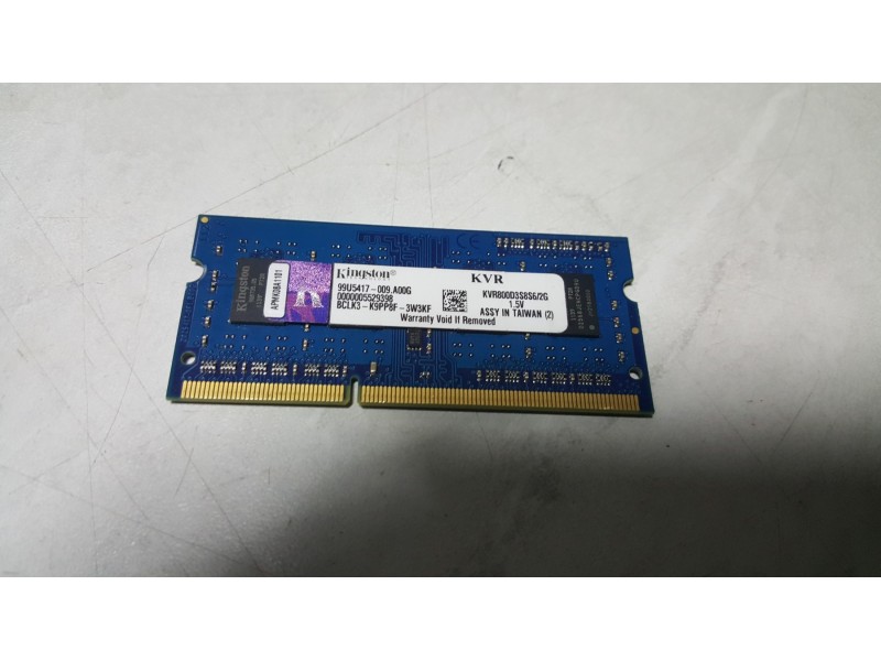 ddr3 800mhz 2gb kingston ispravna za laptop