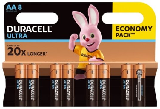 Duracell alkalna baterija ultra power LR6 1/8