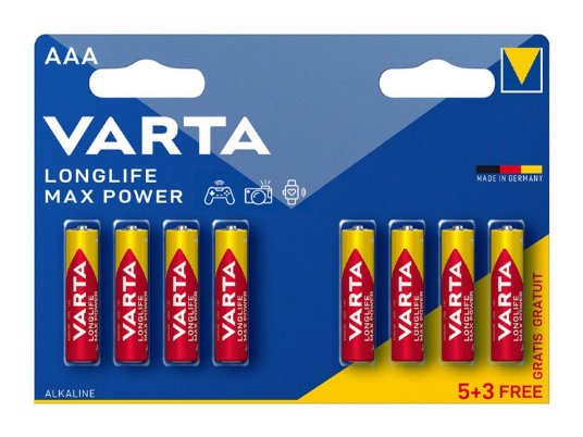 Varta baterija Longlife Max Power LR03 5+3 gratis