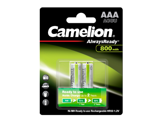 Camelion punjiva baterija, HR03, 800mAh, NiMh, Always Ready