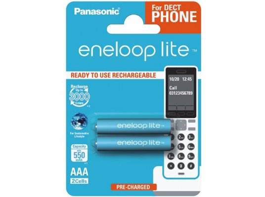 Eneloop punjiva baterija HR03/AAA 550mAh BK-4LCCE/2BE blister 2