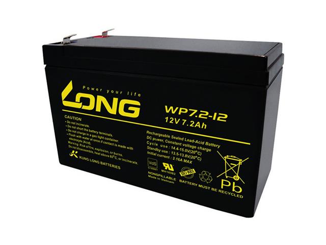 Long VRLA baterija, 12V, 7200mAh, WP7.2-12
