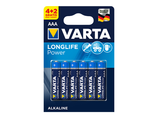 Varta baterija, Longlife Power, LR03, 4+2 gratis