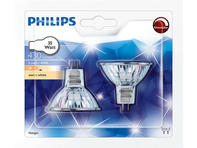 Philips halogena sijalica, Dihronic, 35W, 12V, GU5.3, Blister 2