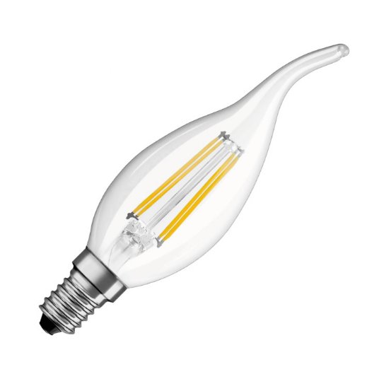 Prosto LED filament sijalica, plamen, C35L, E14, 3000K, 3,9W