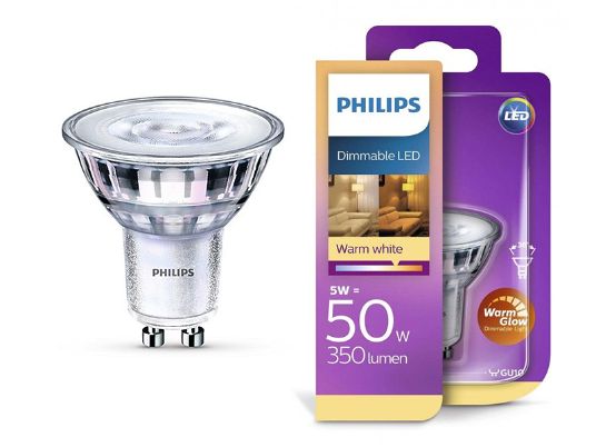 Philips dimabilna LED sijalica, GU10, WW, 5.5W