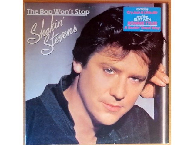 LP SHAKIN` STEVENS - The Bop Won`t Stop (1984) NM