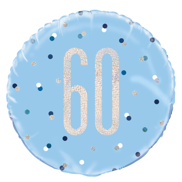 83361U
18″ Foil Number 60 Blue & Silver