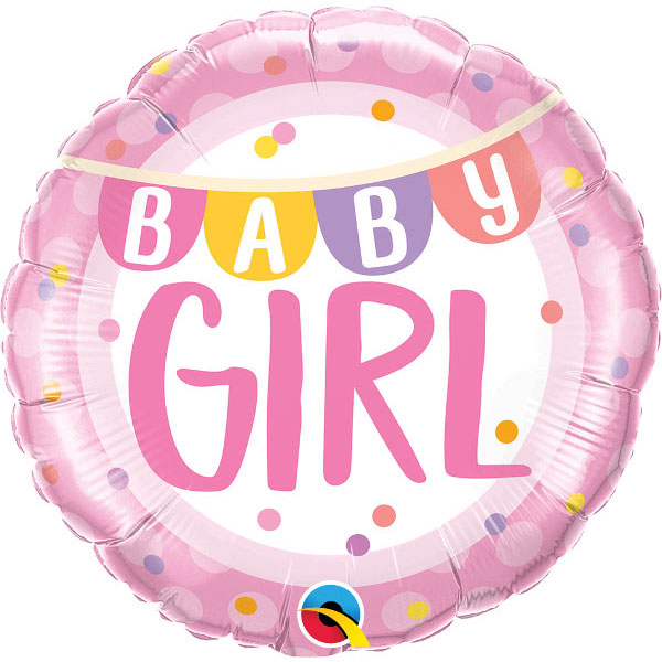 85851
18″ Foil Baby Girl Banner & Dots
