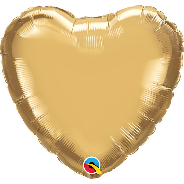 89619
18″ Foil Heart Chrome Gold