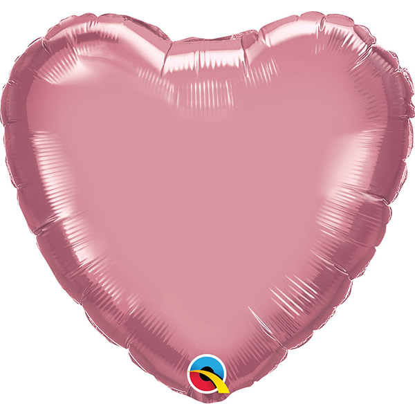 89628
18″ Foil Heart Chrome Mauve