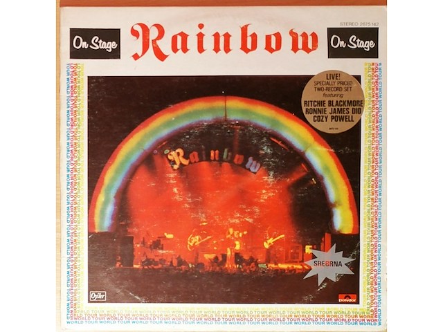 2LP RAINBOW - On Stage (1977), srebrna, G+
