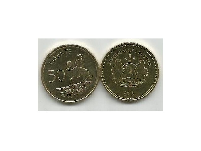 Lesotho 50 lisente 2018. UNC