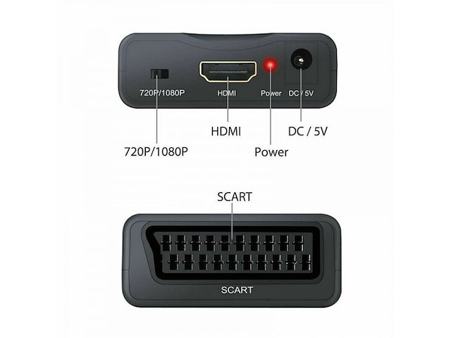 HDMI na SCART Adapter Video Scaler Audio konverter 1080