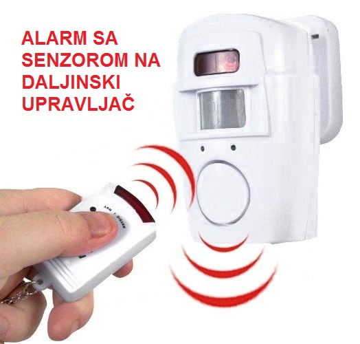 Alarm sa senzorom na daljinski upravljač