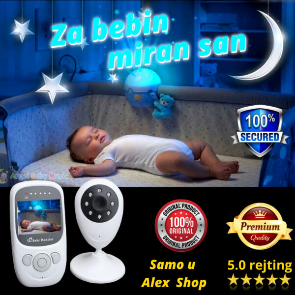 Bežična kamera za snimanje beba – digitalni 2.4” TFT LCD monitor