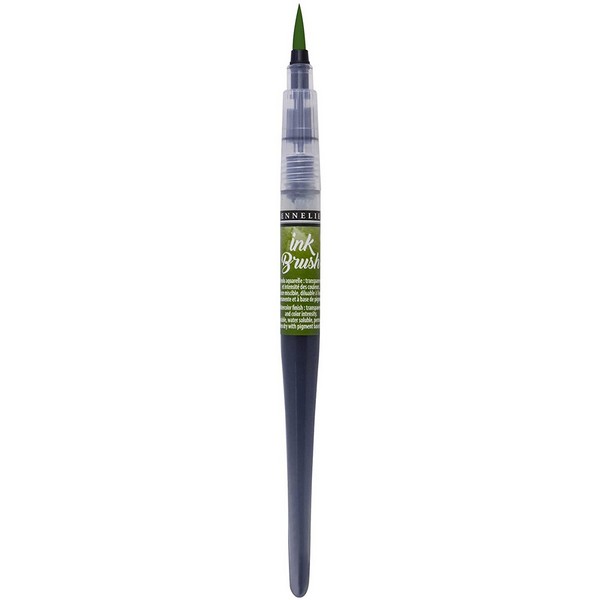 Sennelier Ink Brush synthetic Olive Green