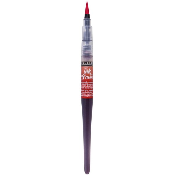 Sennelier Ink Brush synthetic Primary red