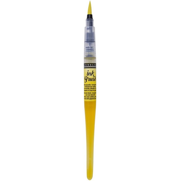 Sennelier Ink Brush synthetic Primary yellow