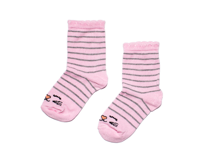 Socks Pink Cat