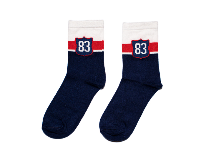 Socks Navy Shield