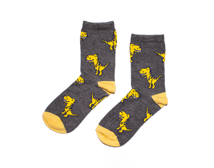 Socks Yellow Dinosaurus