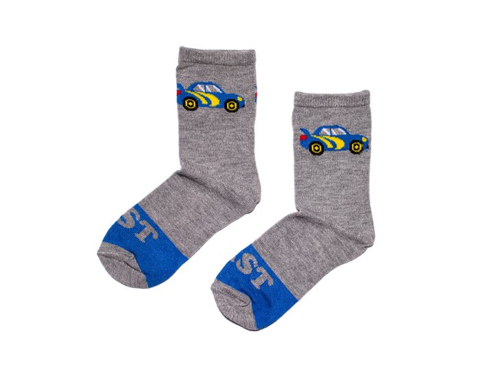 Socks Blue Car