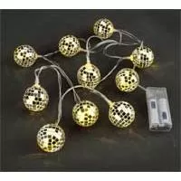 Dekorativne lampice na baterije Disco Ball 10LED