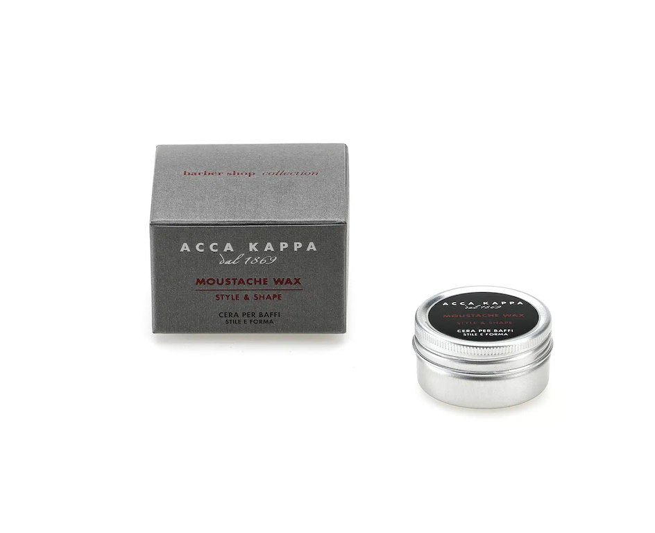 Acca Kappa Barber Shop Moustache Wax 15ml – Vosak za brkove
Acca Kappa Barber Shop Moustache Wax 15ml – Vosak za brkove