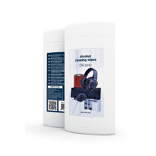 Gembird Alcohol cleaning wipes microfiber 50 kom | CK-AWW50-01