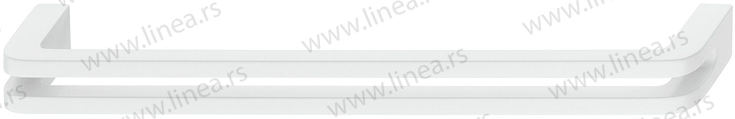Ručica za nameštaj, H1310, 192 mm, bela mat