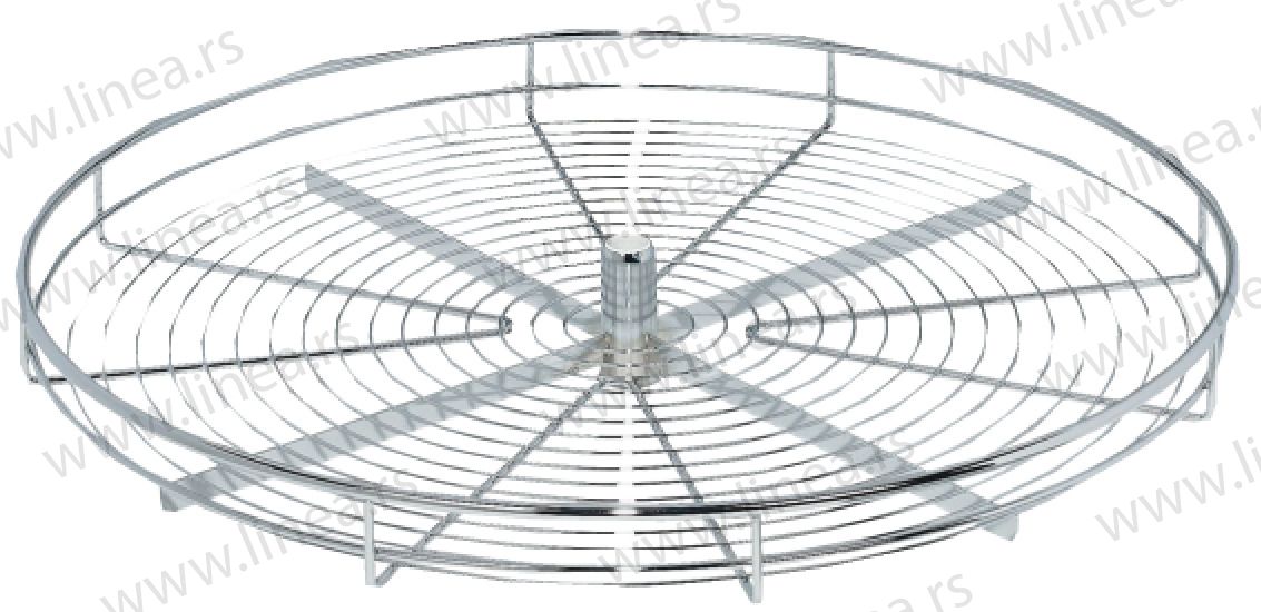 Kružna žicana korpa za ugaone ormare