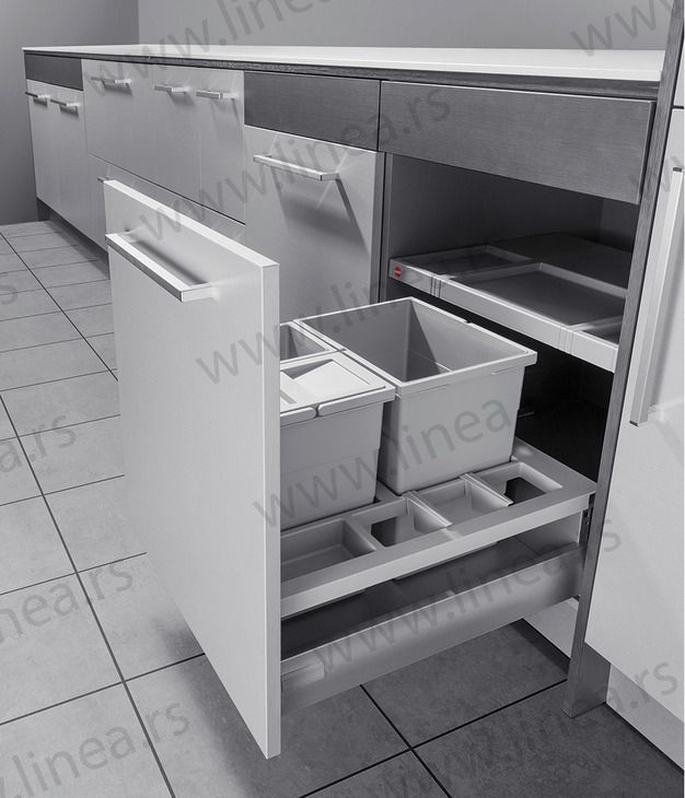 Četvorodelni sorter otpada, 2 x 18l i 2 x 8l, Separato -K