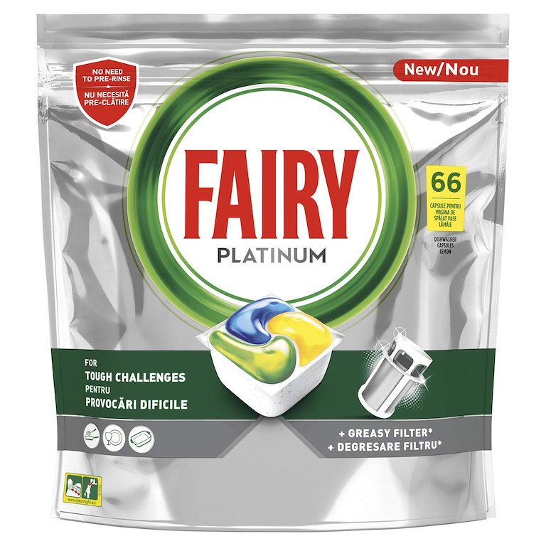 Fairy tablete za mašinsko pranje posudja auto platinum yellow 66/1 fairy