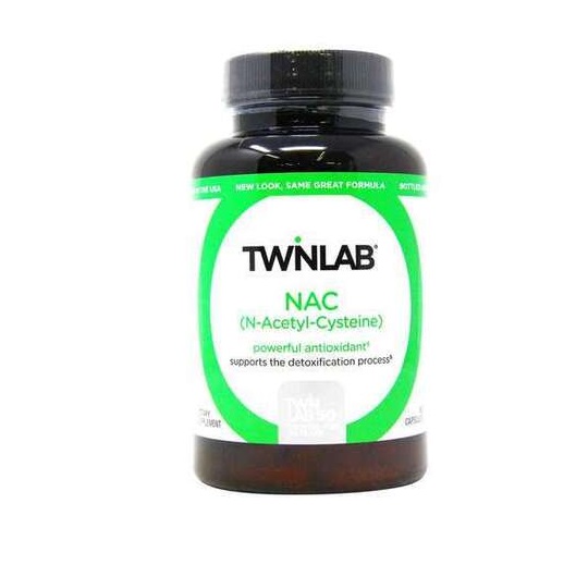 Twinlab NAC (n-acetyl-cysteine), (60 kapsula)