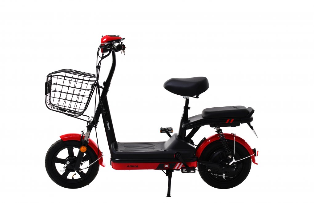 Električni bicikl SKQ-48 crno-crveno