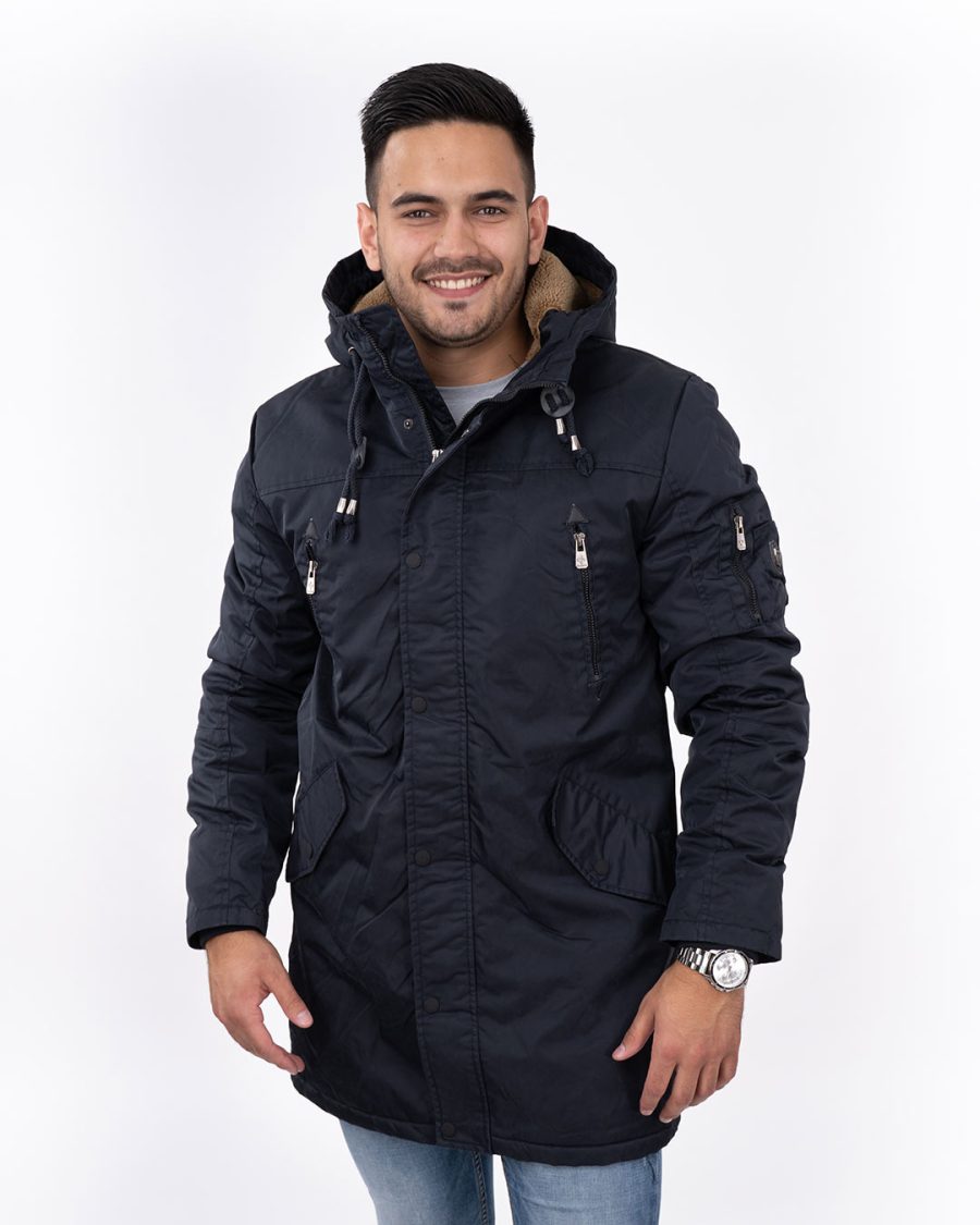 Muška zimska jakna – Sportska i Casual – Invento Han123 – Teget
