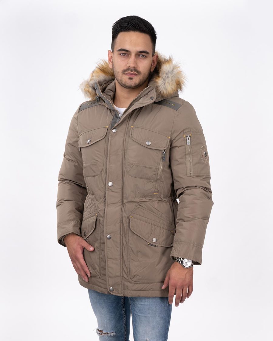 Muška zimska jakna – Sportska i Casual – Invento Luis – Bež