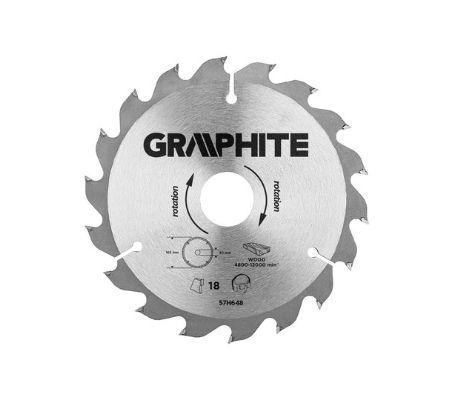 GRAPHITE list testere za cirkular Ø165 18 zuba 57H648