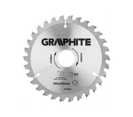 GRAPHITE list testere za cirkular Ø165 30 zuba 57H654