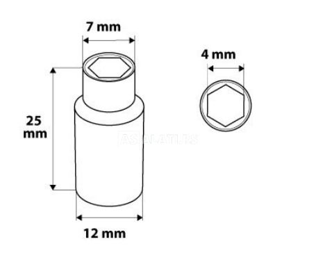NEO Tools gedora 1/4″ 4mm 08-220