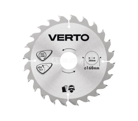 VERTO kružna testera za cirkular Ø185mm 24 zuba 61H121