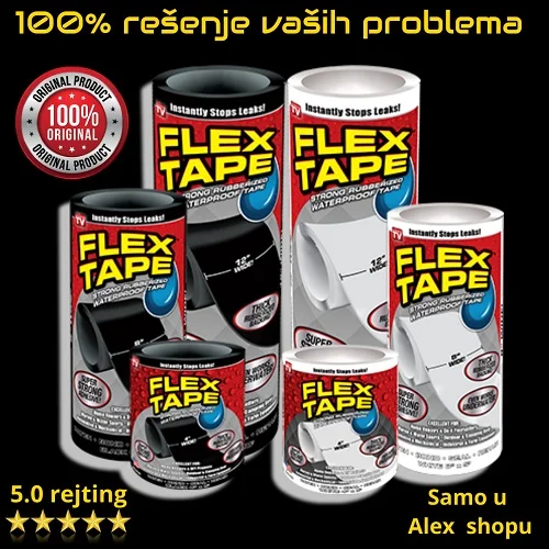 Flex tape super lepljiva traka ORIGINAL – idealna za lepljenje bazena