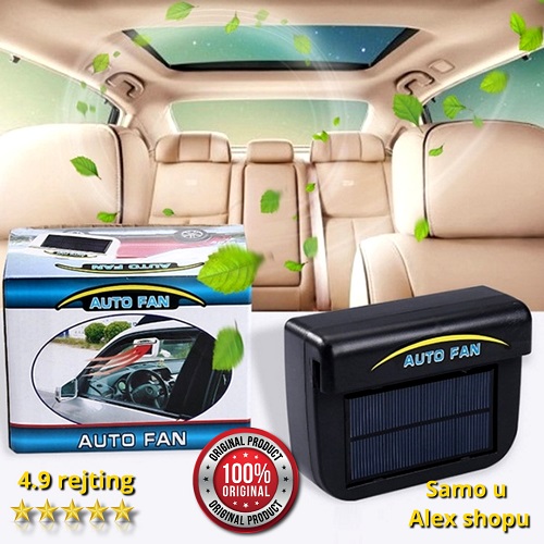 Solarni auto ventilator protiv visokih temperatura Auto Fan